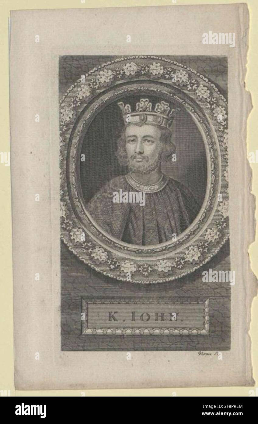 Johann without land, King of England Stock Photo - Alamy