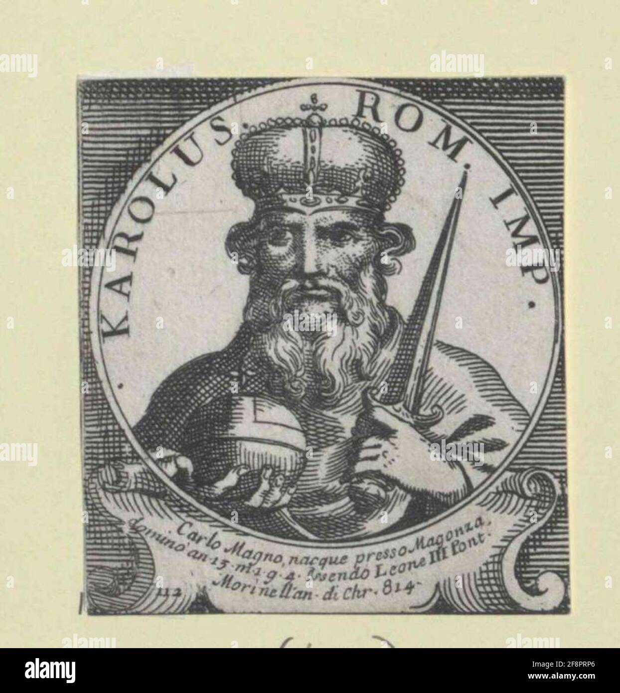 Karl I, the big, Roman emperor Stock Photo - Alamy