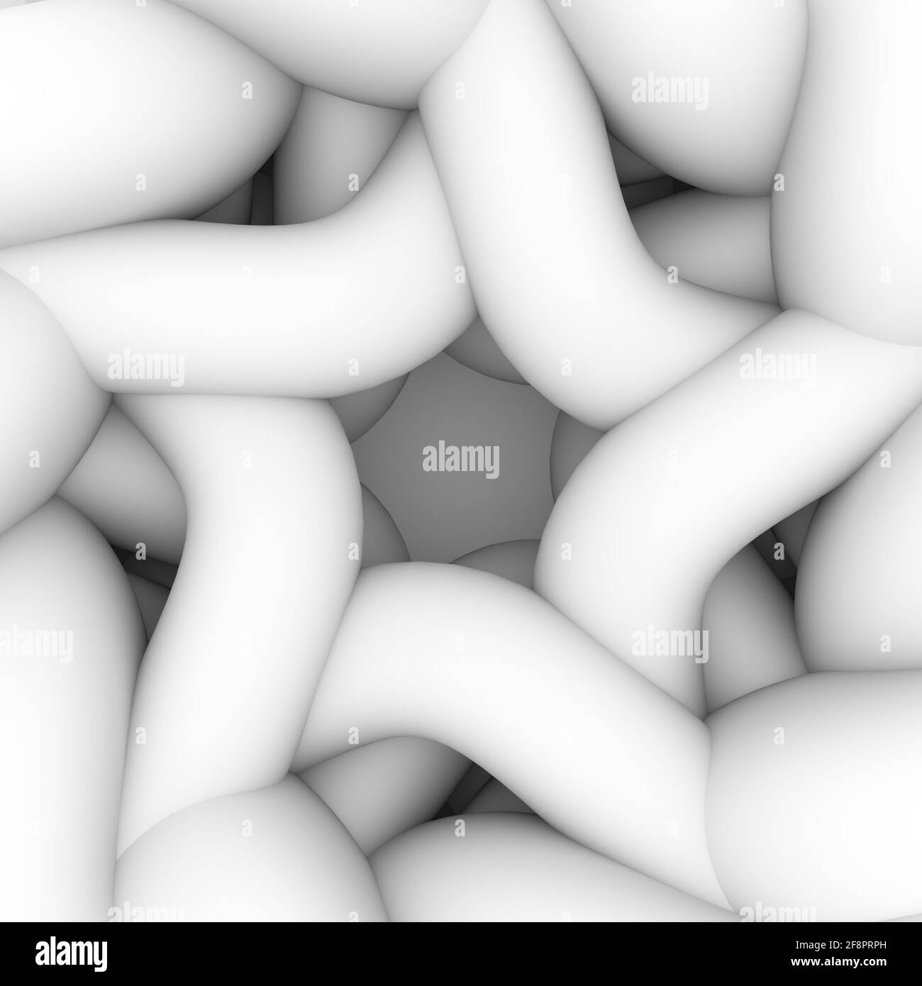 Abstract geometry background. Twisted tube. 3D rendering Stock Photo ...