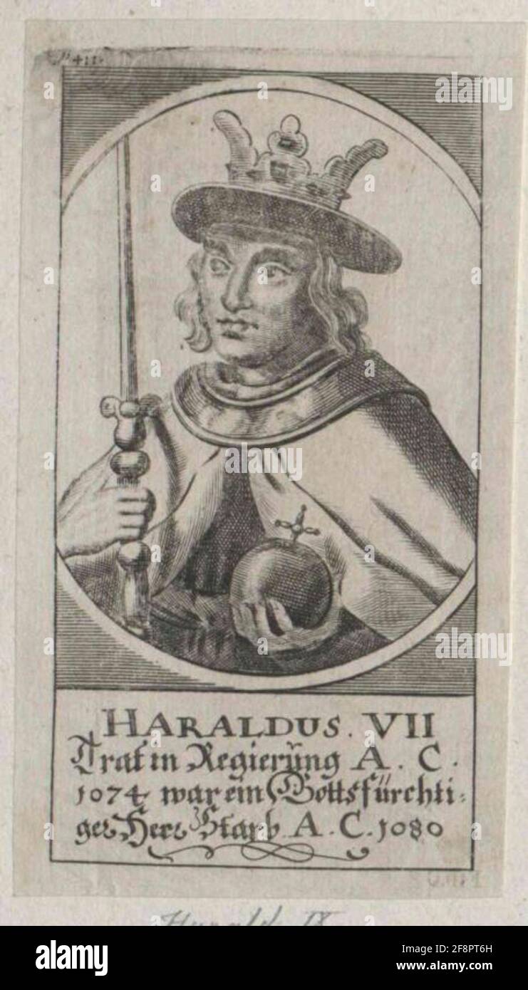 Harald IX. Hen, king of Denmark Stock Photo - Alamy