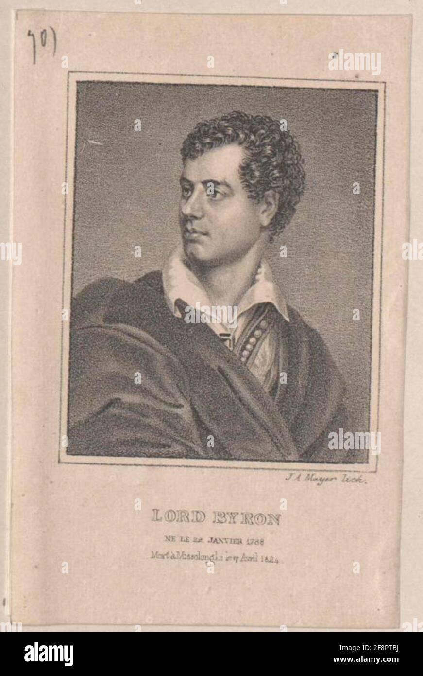 Byron, Georges Gordon Lord Stock Photo - Alamy