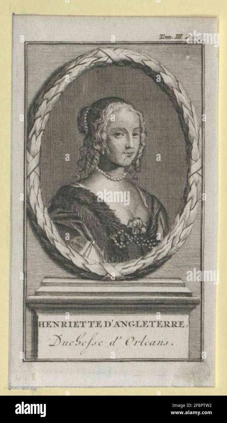 Henriette, Princess of England 1660/1750 Stock Photo - Alamy