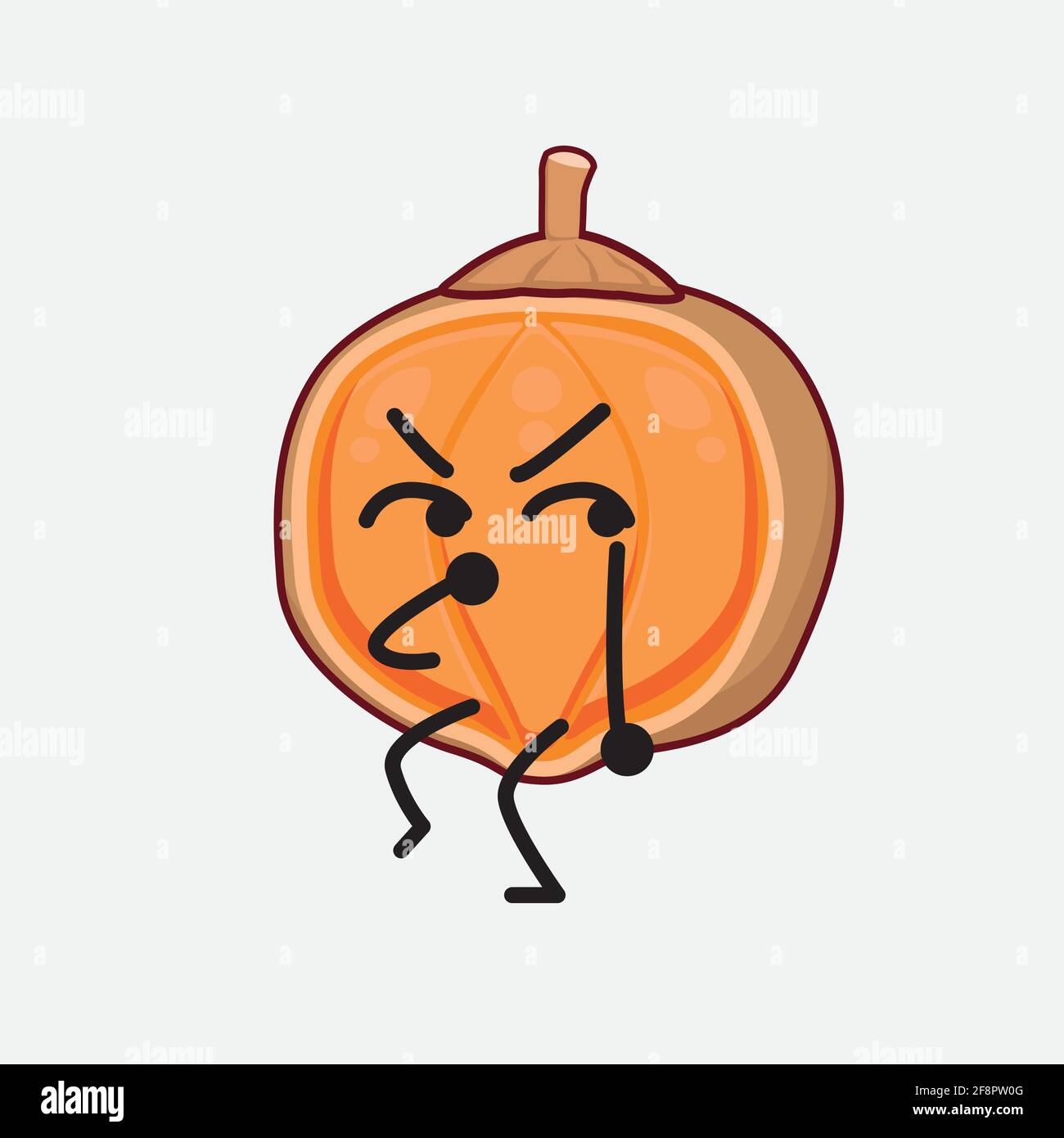 Vector Illustration of Quararibia Cordata Fruit Character with cute ...