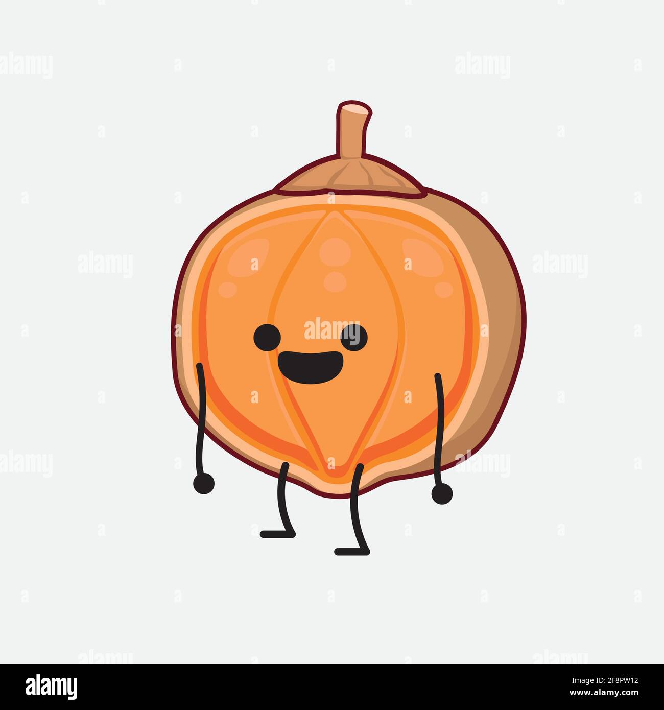 Vector Illustration of Quararibia Cordata Fruit Character with cute ...