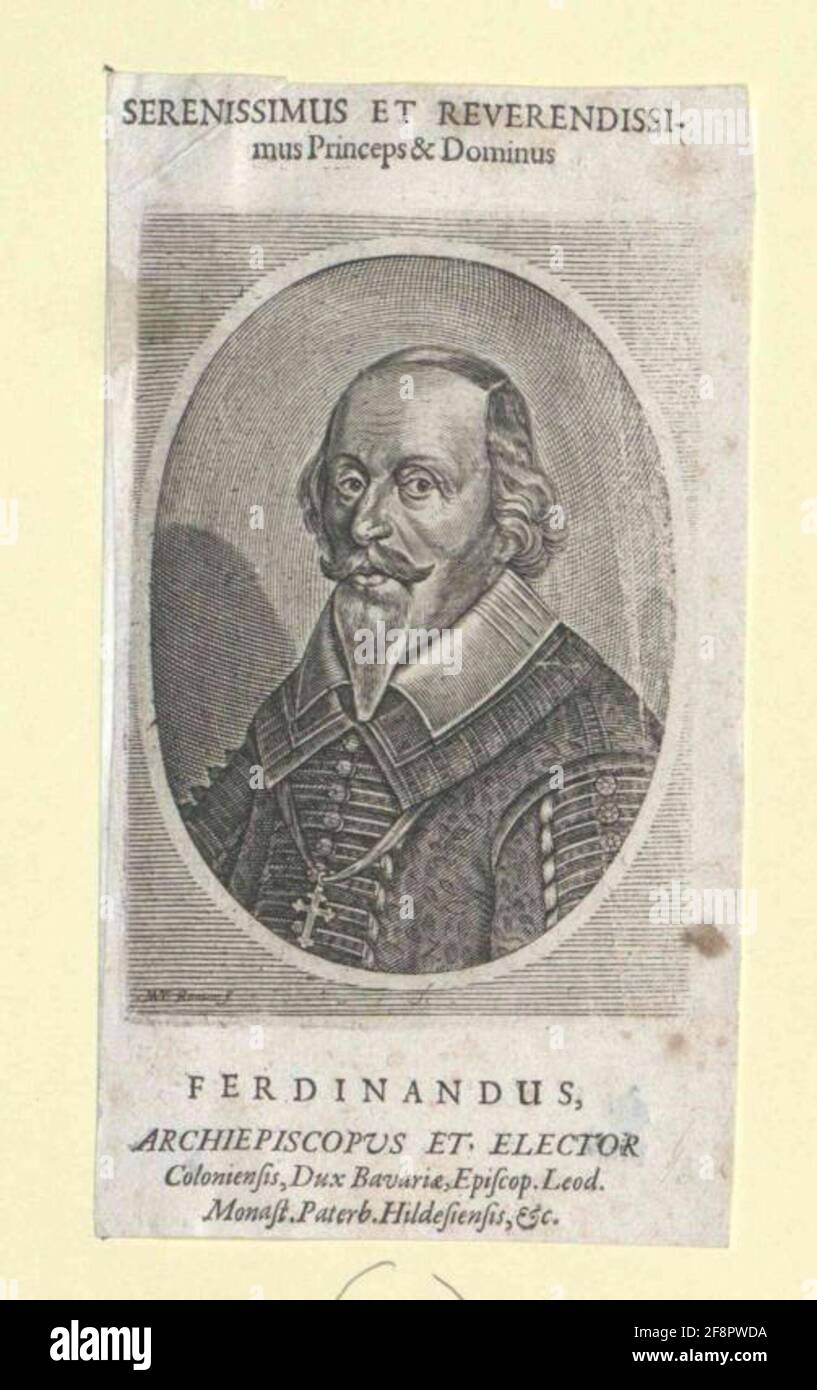 Ferdinand, Duke of Bavaria Elector of Cologne Stecher: Somer, Mathias ...