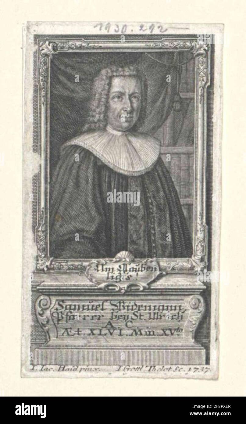 Widemann, Samuel painter: Haid, Johann Jaque Copy: Thelott, Jakob ...