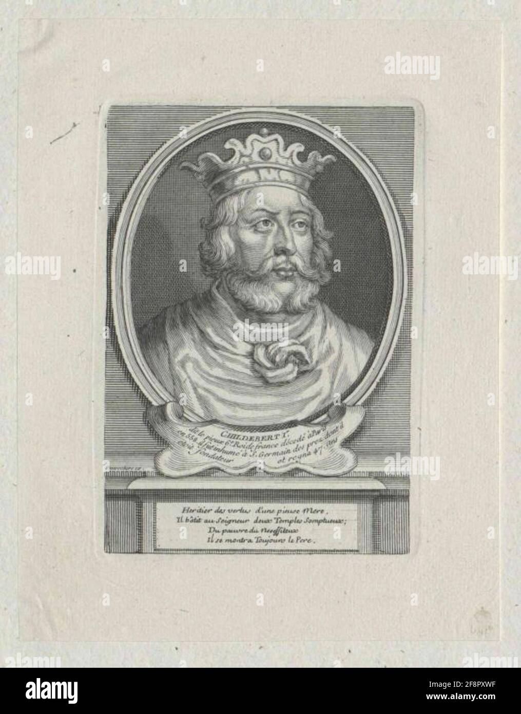 Childebert I, King of Franconia Stock Photo - Alamy