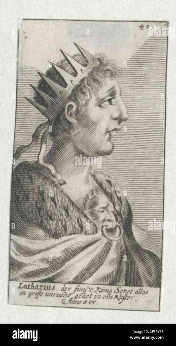 Lothar I., Roman Emperor Stock Photo - Alamy