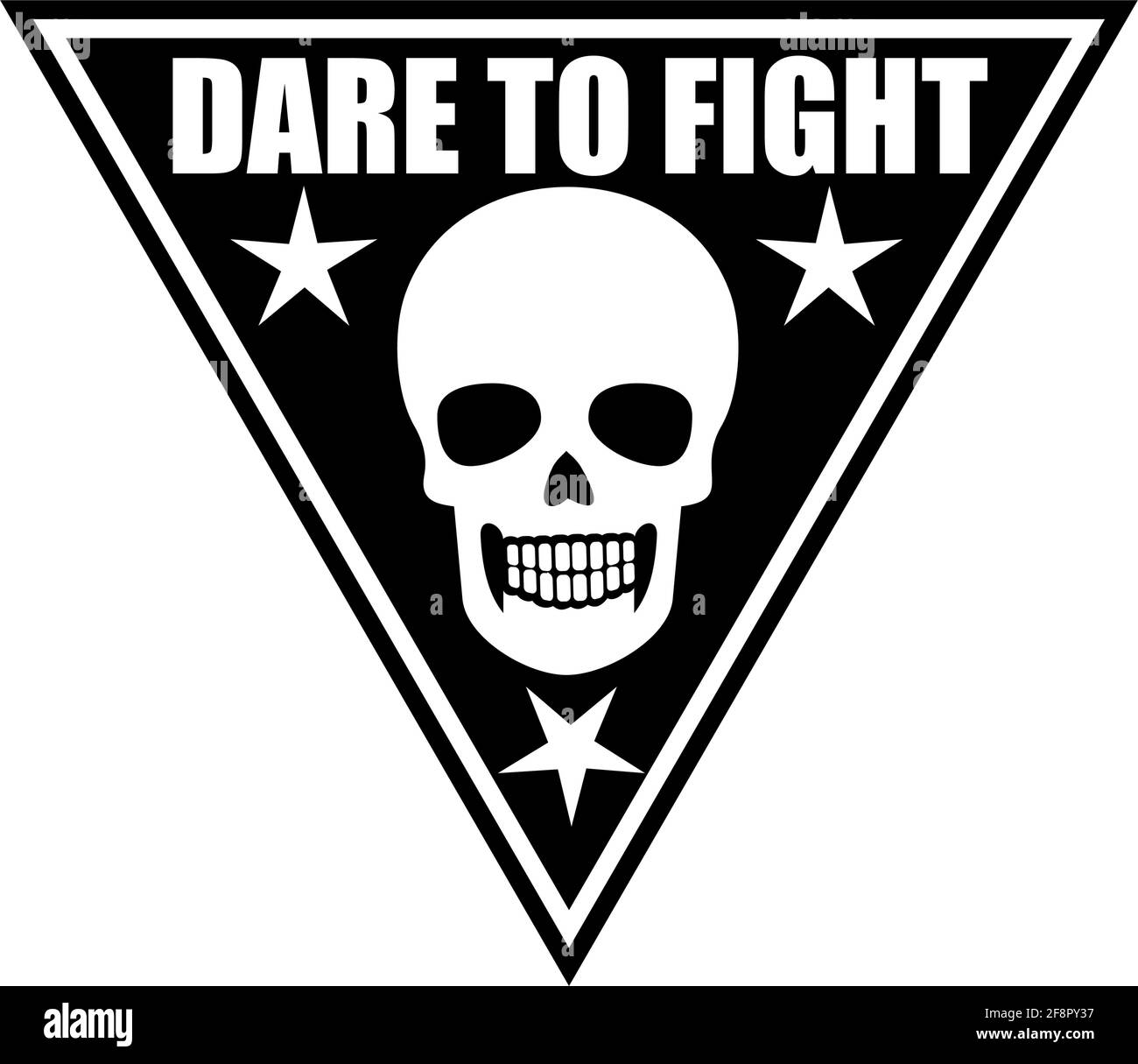 military sign with skull in triangle, grunge vintage design t shirts ...