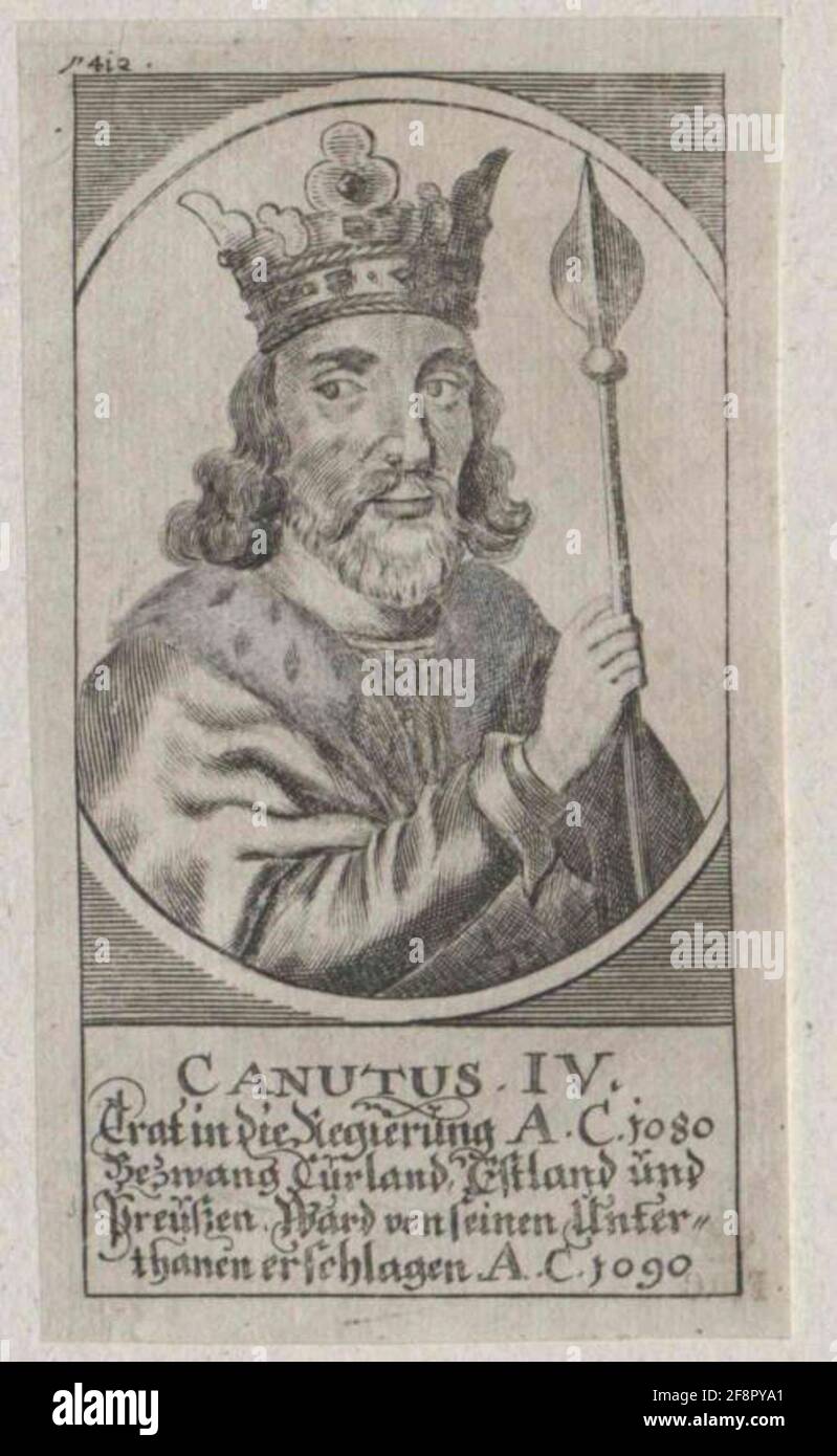 Knut IV. The Holy, King of Denmark Stock Photo - Alamy