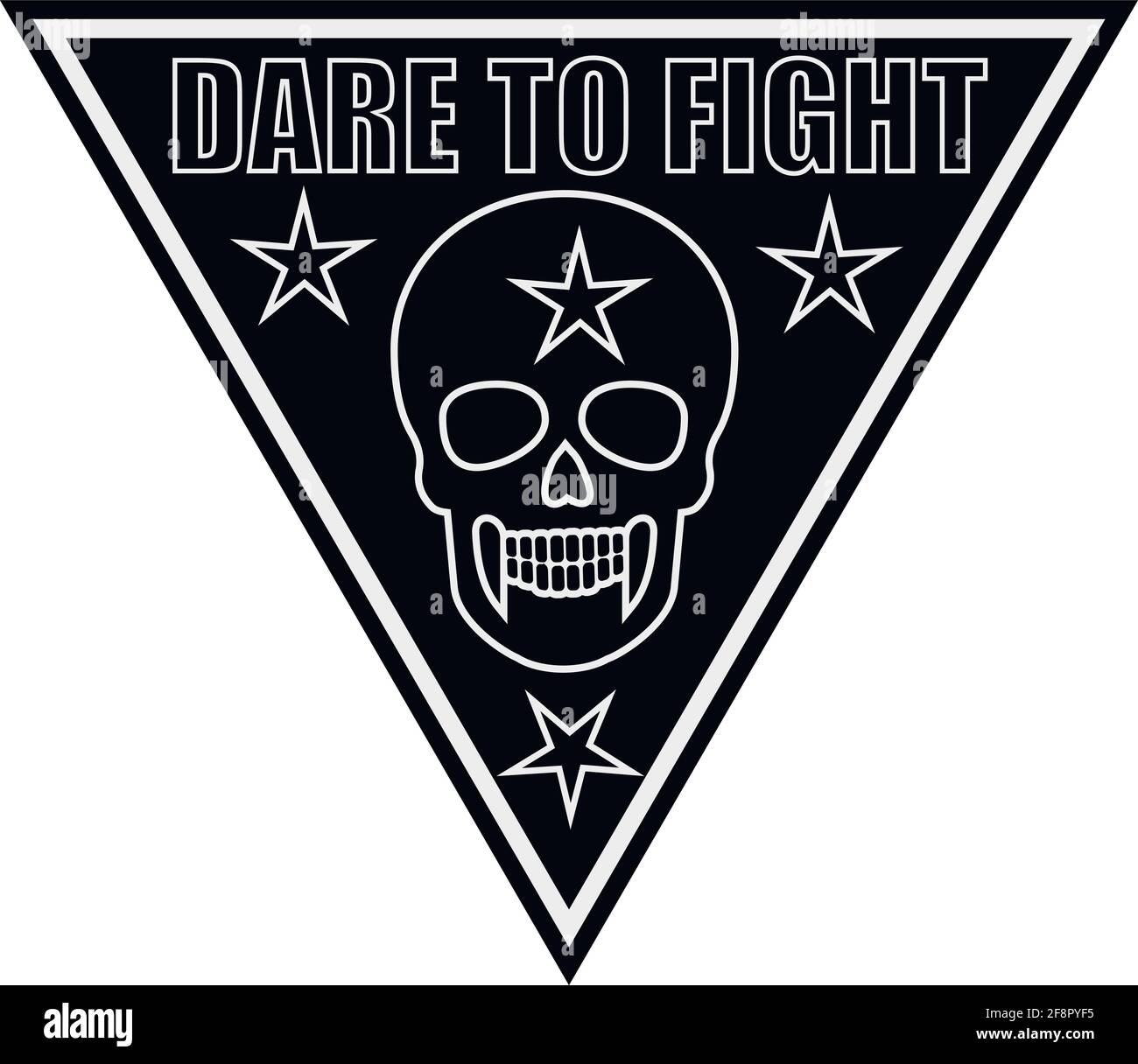 military sign with skull in triangle, grunge vintage design t shirts ...