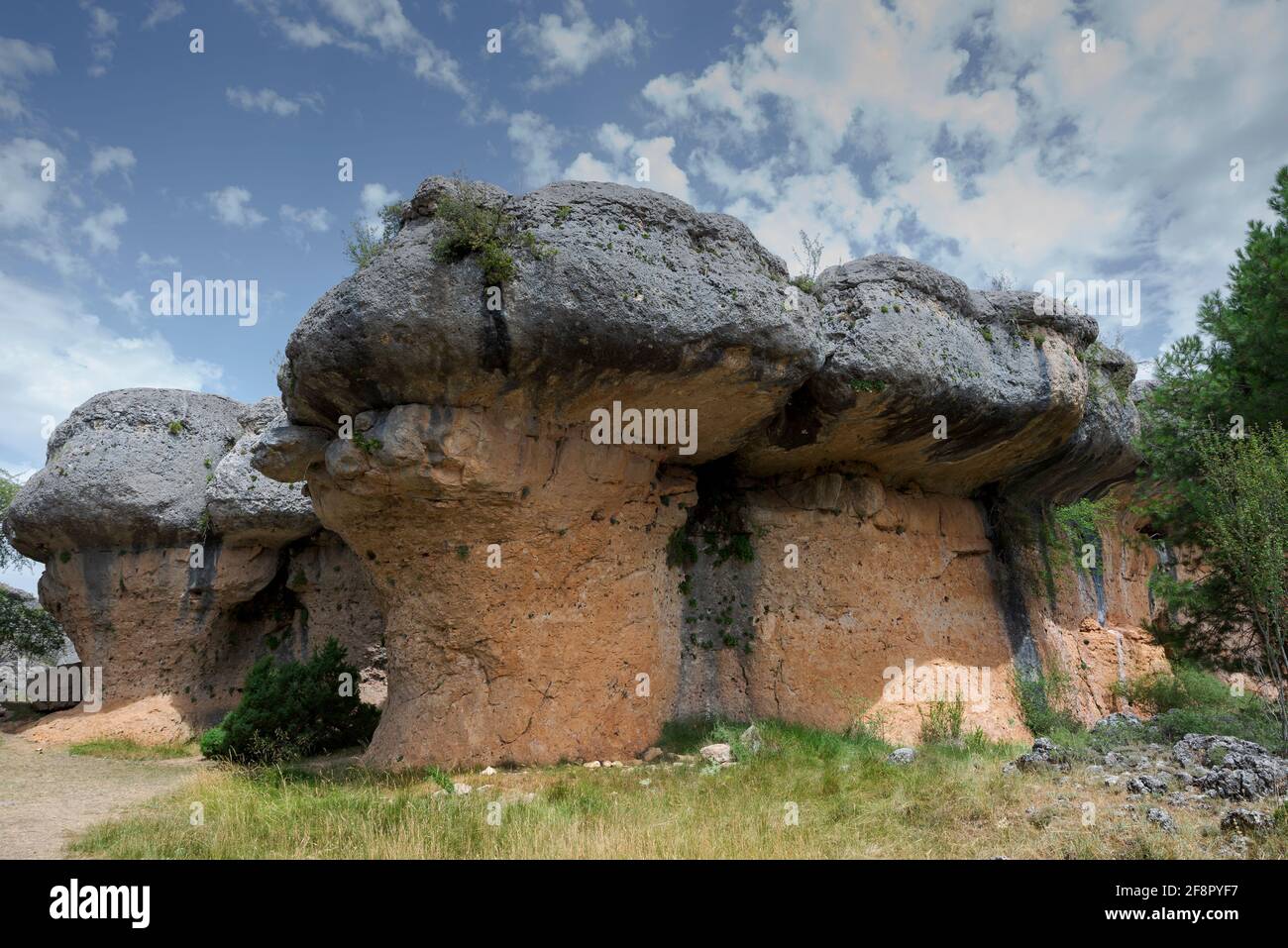 Geological formations in the Enchanted City of Cuenca, Spain Stock ...