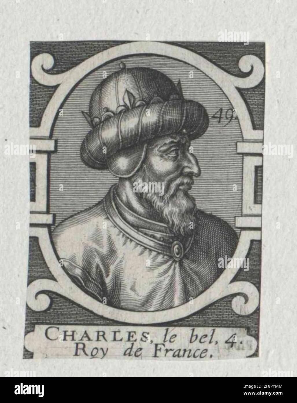 Karl IV. The beautiful, king of France Stock Photo - Alamy