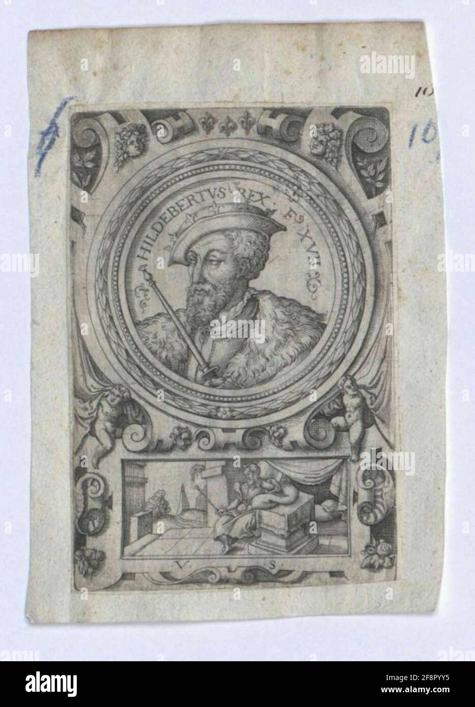 Childebert III., King of the Franconia Stecher: Solis, Virgilius (the ...