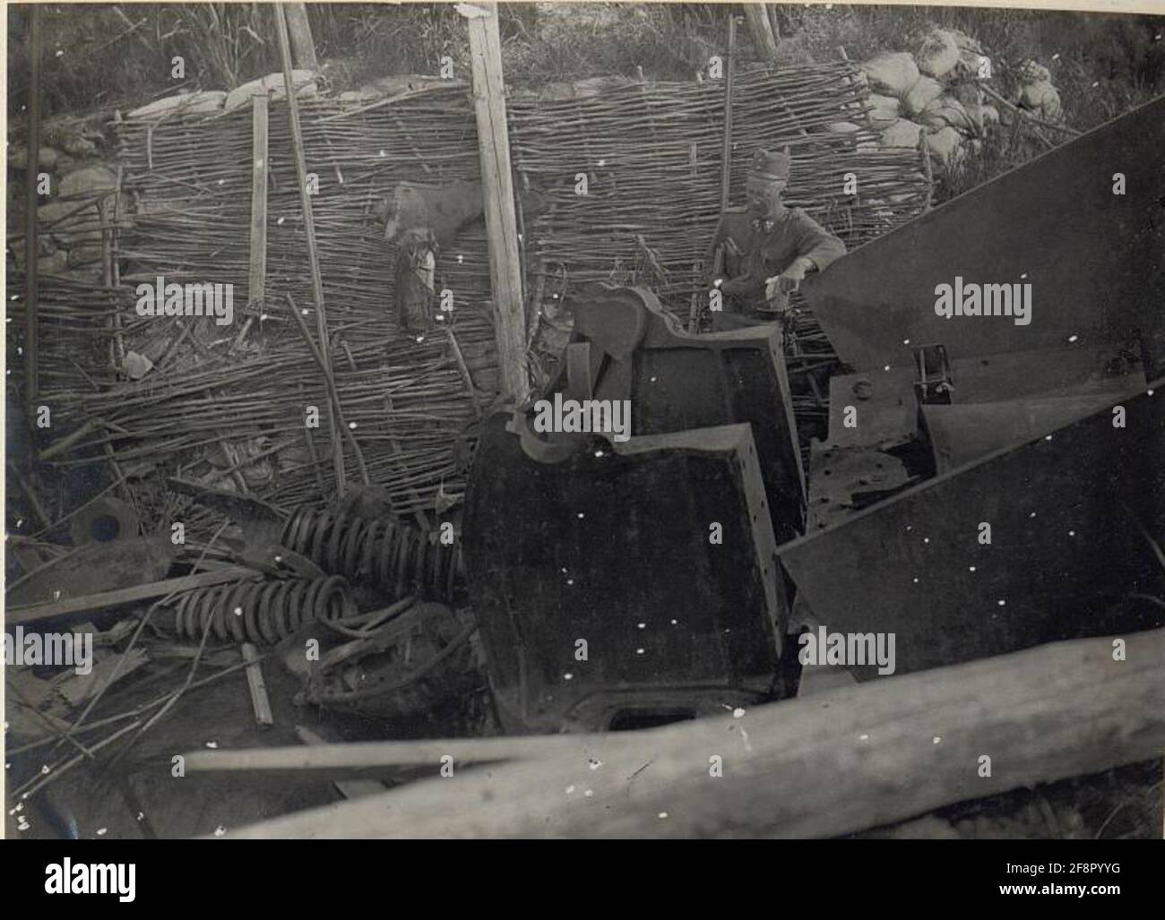 Bough gun. (Landungszung Grado: in mid-May 1918 Stock Photo - Alamy