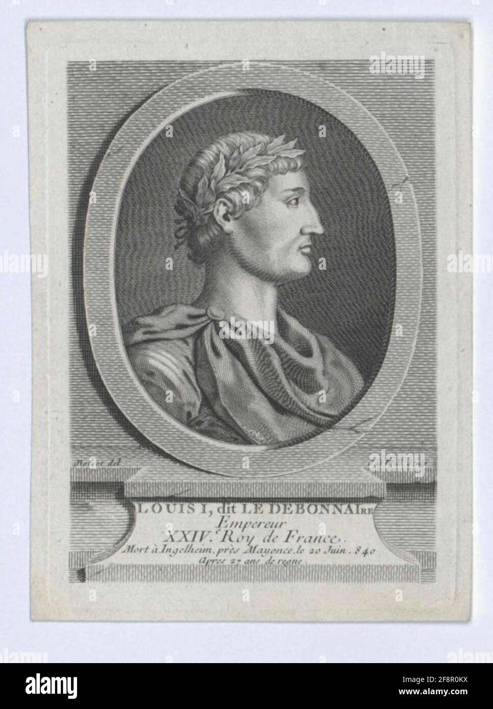 Ludwig I, the religious, Roman emperor Stock Photo - Alamy