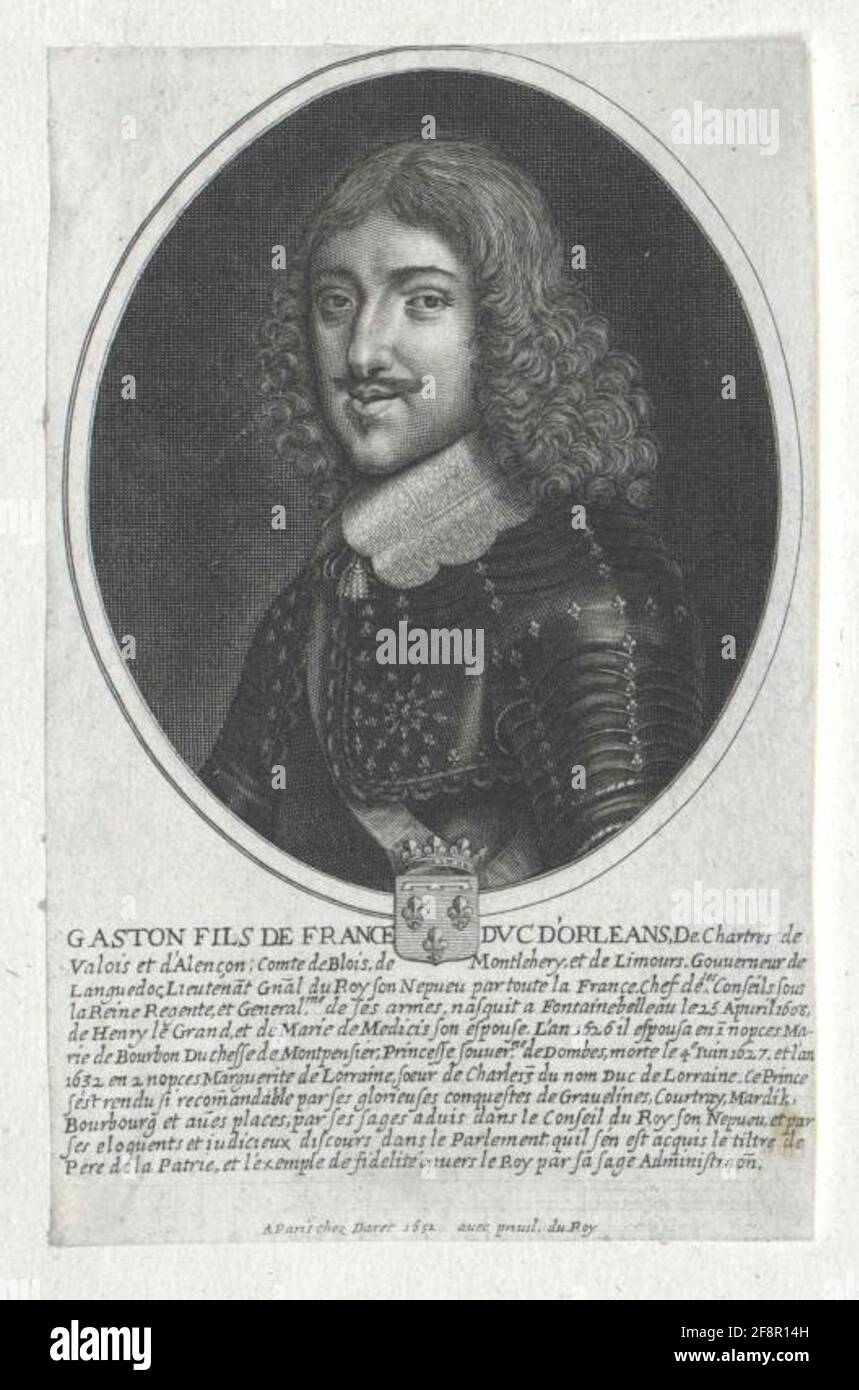 Gaston, Duke of Orléans Stock Photo - Alamy