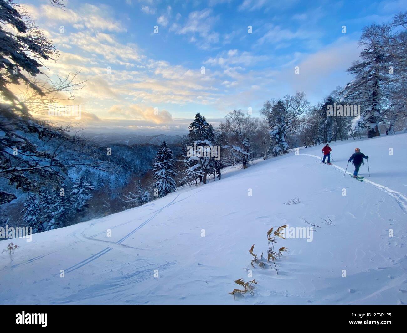 Sunset hike in Furano Stock Photo - Alamy