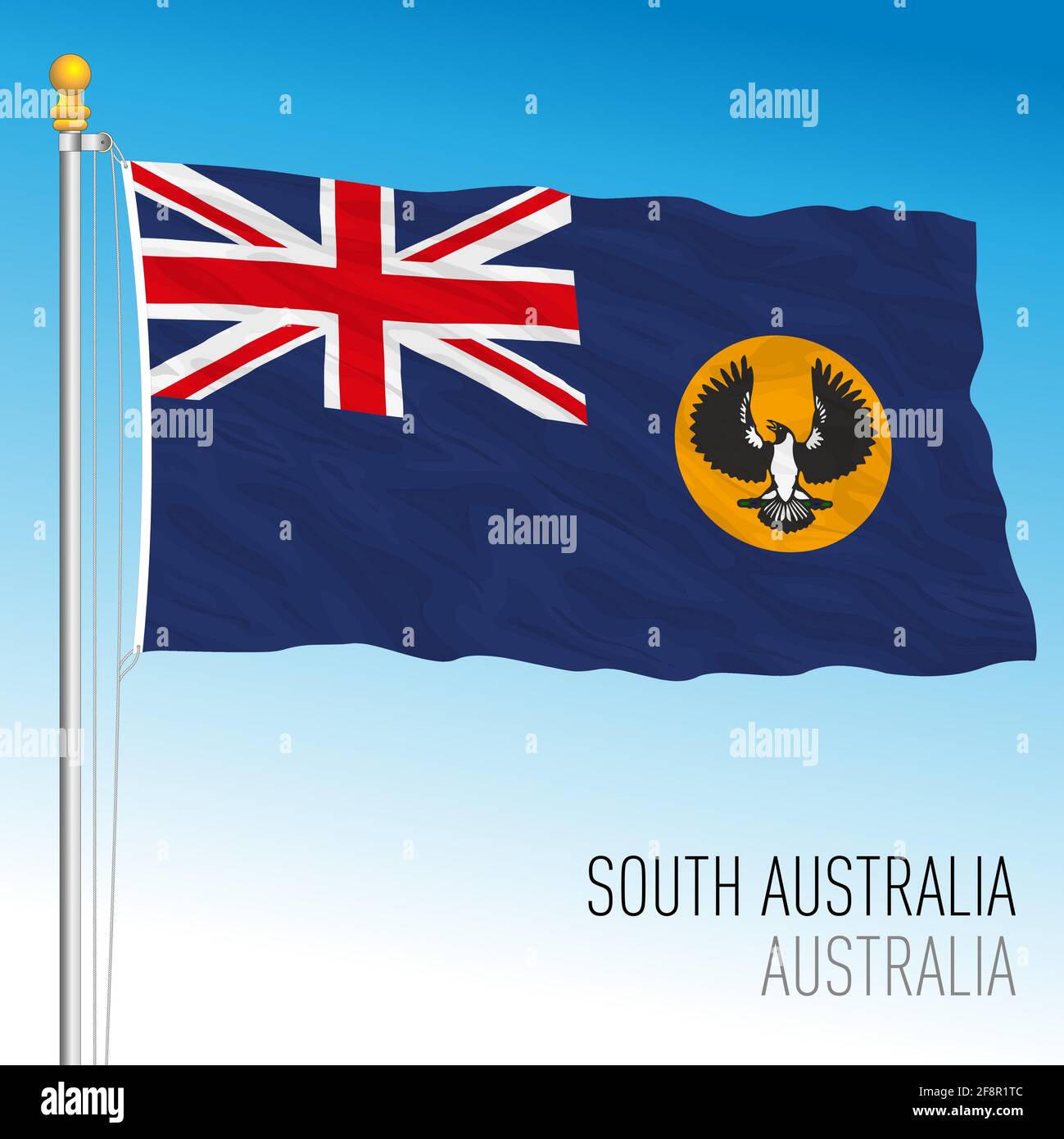 South Australia flag, state and territory, Australia, Oceanian country ...