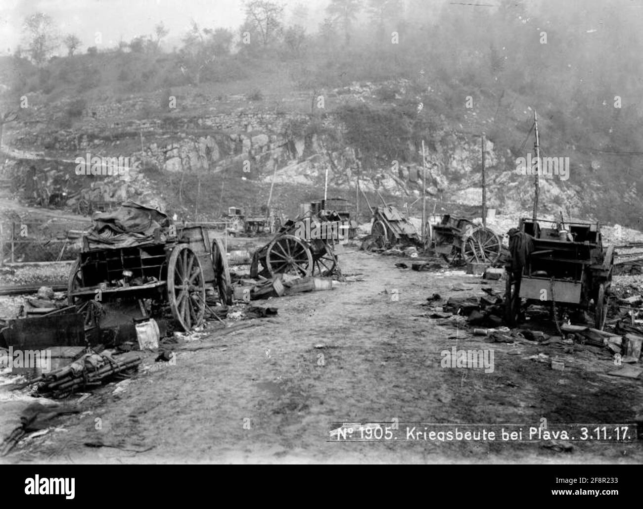 Spoils of war near Plava Stock Photo - Alamy