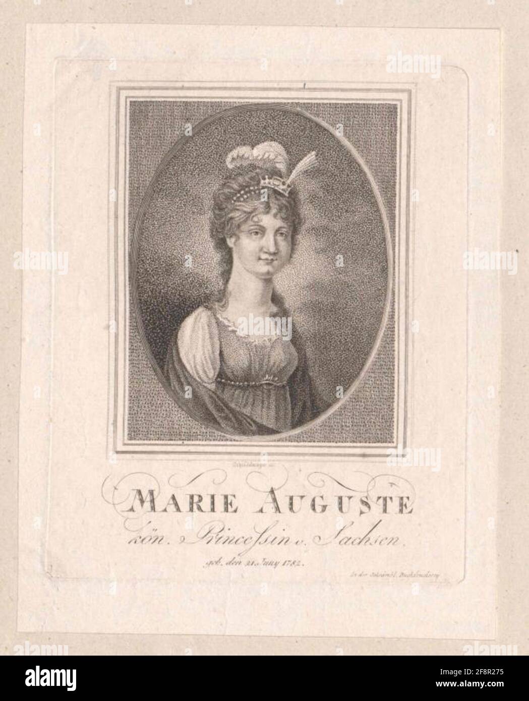 Auguste, Princess of Saxony Stock Photo - Alamy