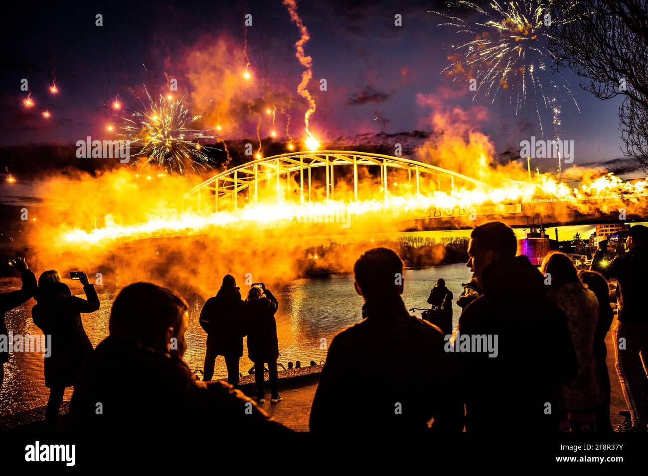 ARNHEM - 14-04-2021. The hard core of Vitesse sets the John Frost ...