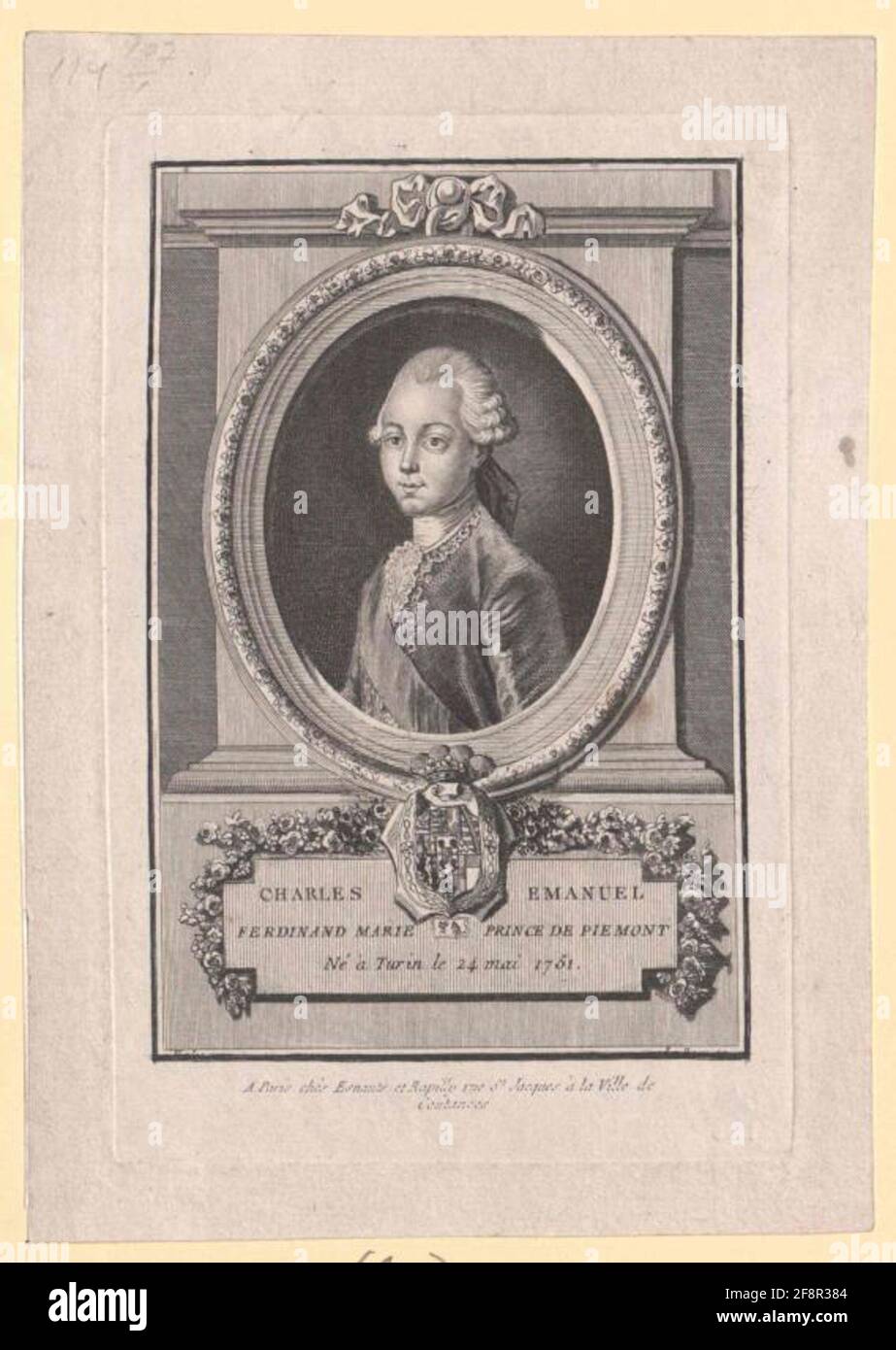 Karl Emanuel II, King of Sardinia Stock Photo - Alamy