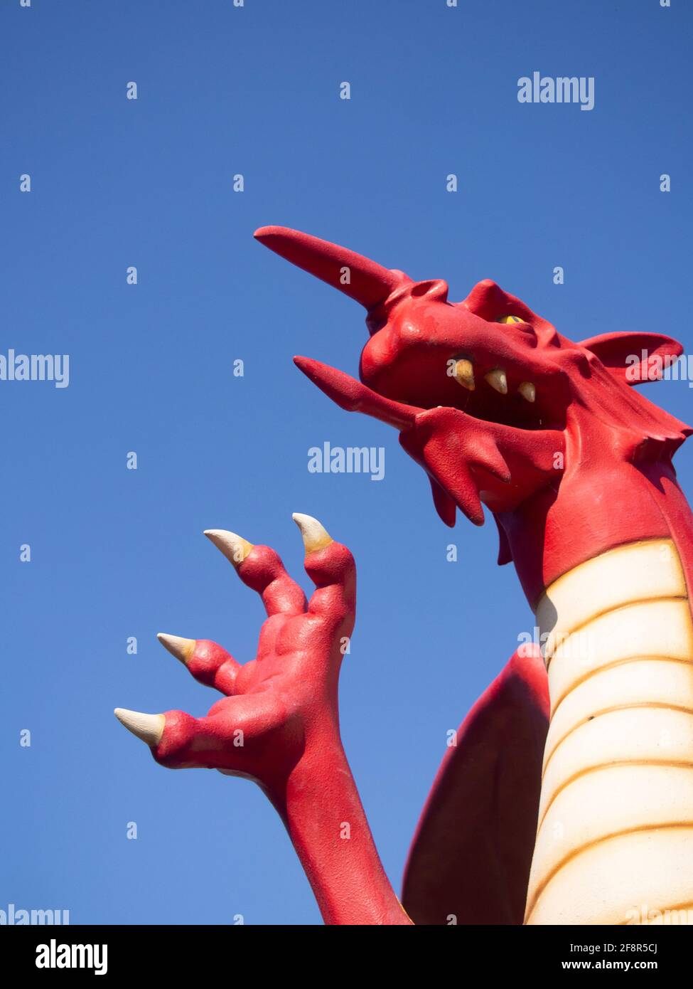 Chinese Red Dragon at Cardiff Castle Stock Photo - Alamy