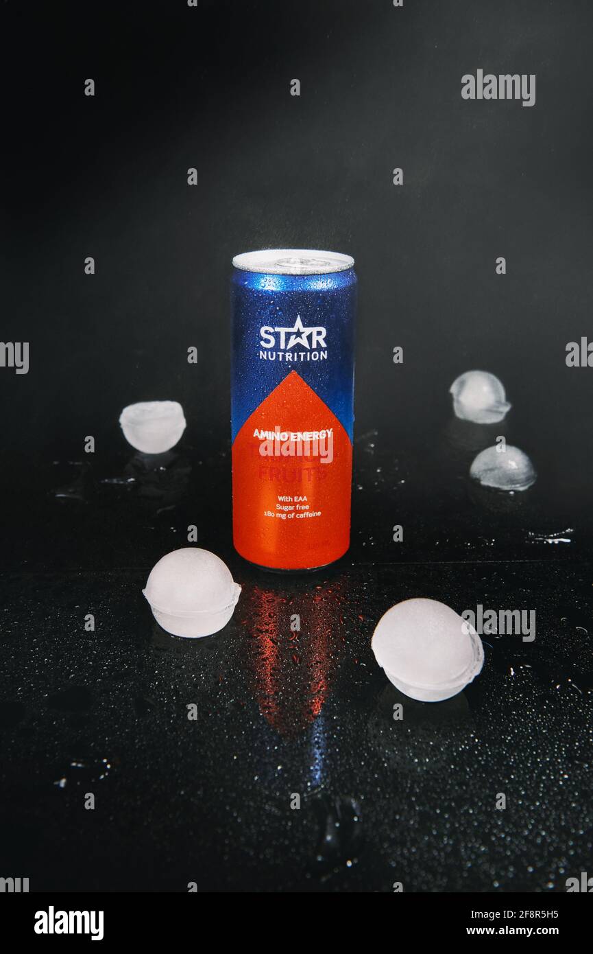 drink a cold energy drink and you are on your way Stock Photo - Alamy