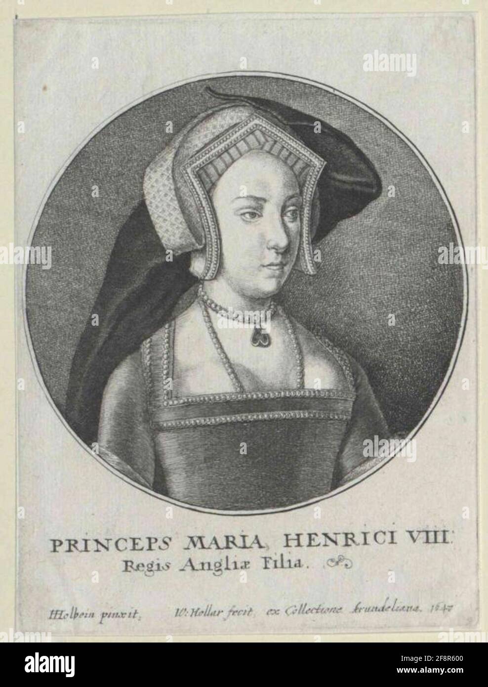 Maria I, Queen of England Eraser: Hollar, Wenzel Stock Photo - Alamy