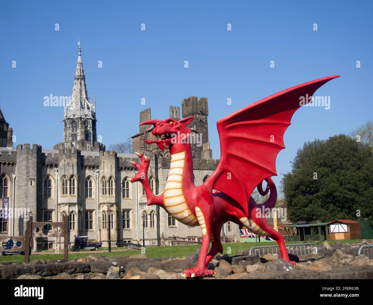 Chinese Red Dragon at Cardiff Castle Stock Photo - Alamy