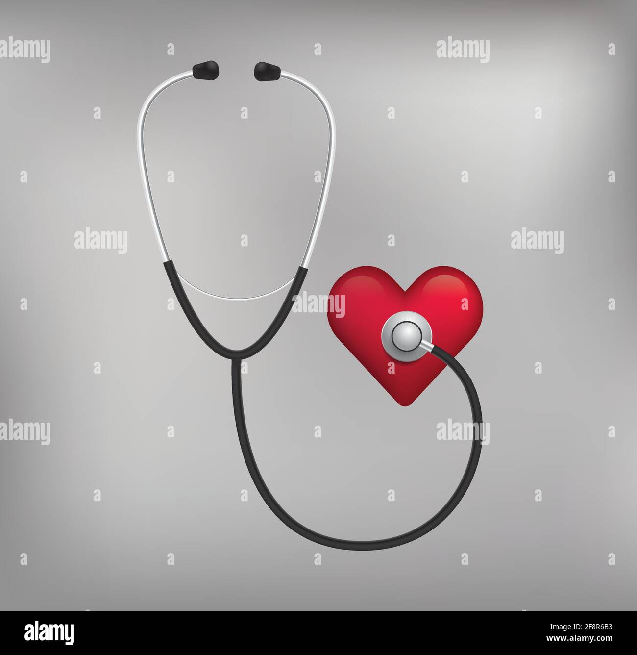 stethoscope heartbeat vector Stock Vector Image & Art - Alamy