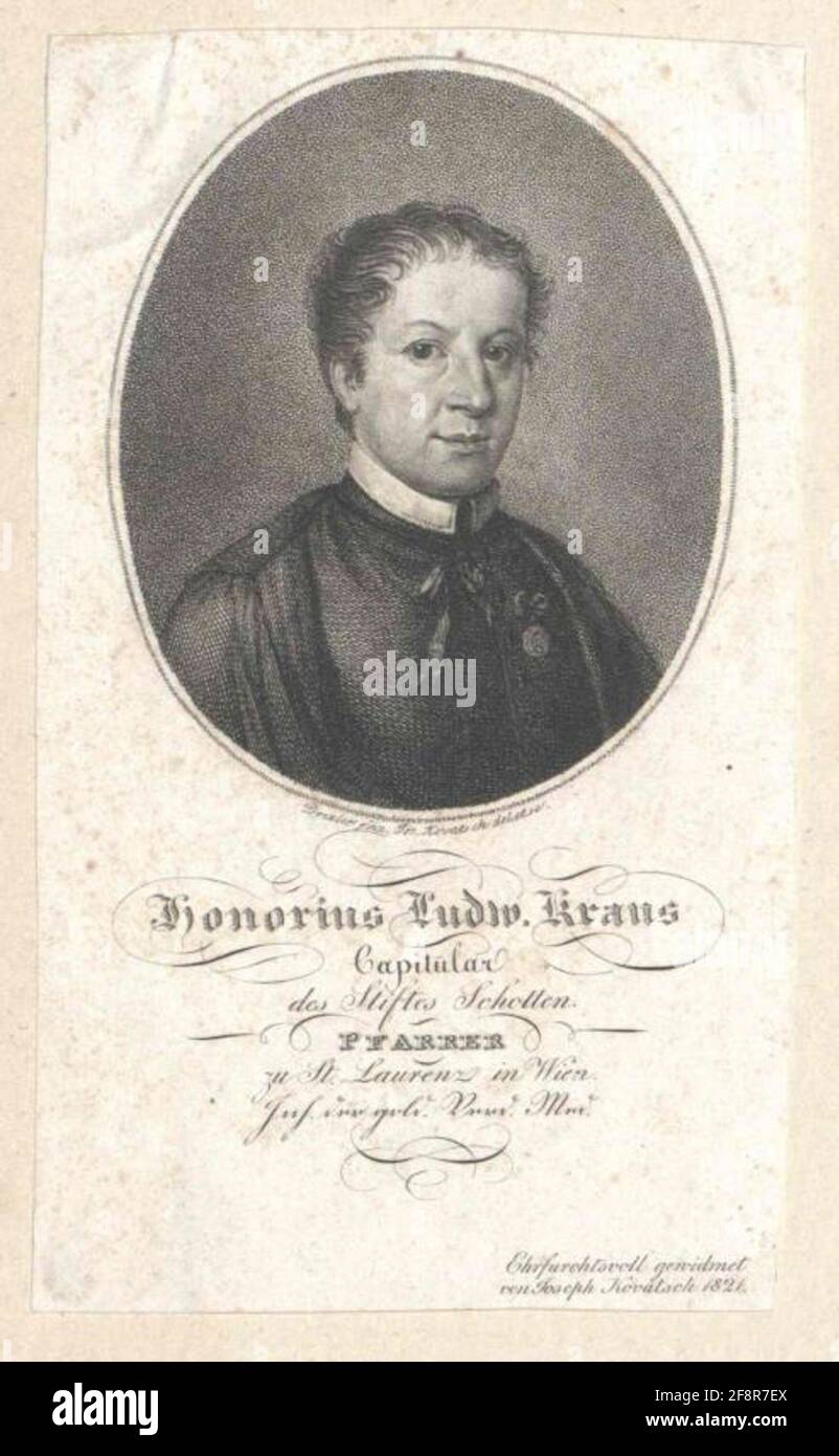 Kraus, Honorius Ludwig Stock Photo - Alamy