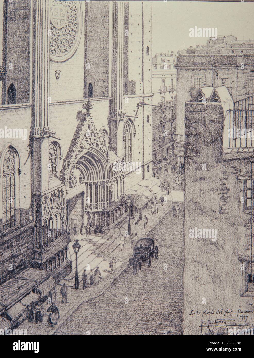 Santa maria del mar drawing hi-res stock photography and images - Alamy