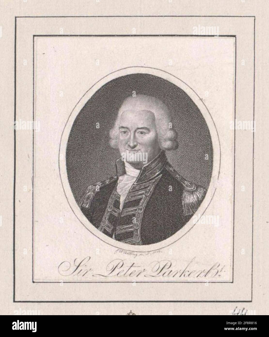 Parker, Sir Peter 1. Baronet Stock Photo - Alamy