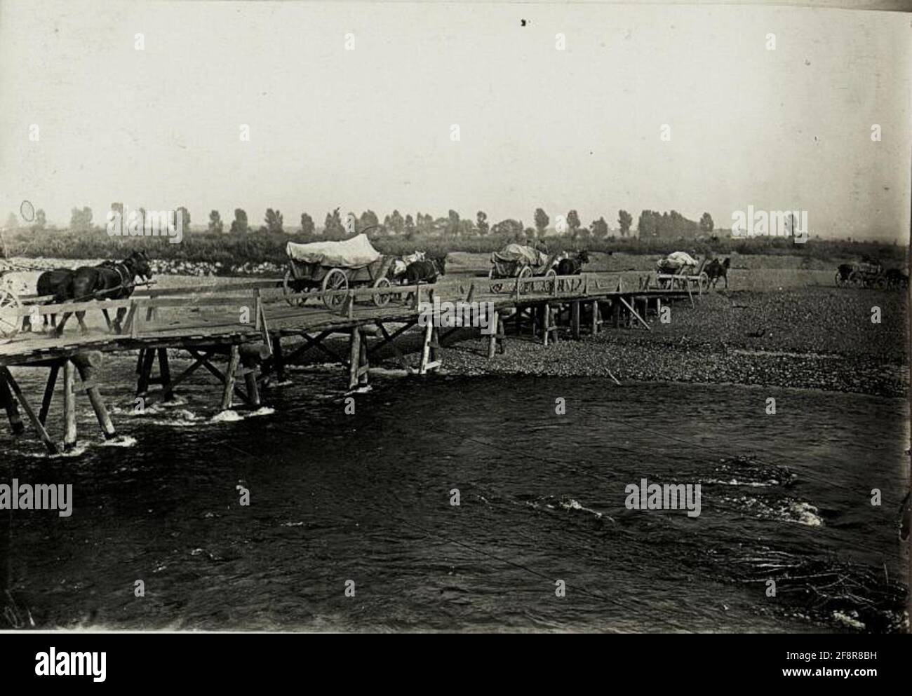 Volatile column bridge at Stryj Stock Photo - Alamy