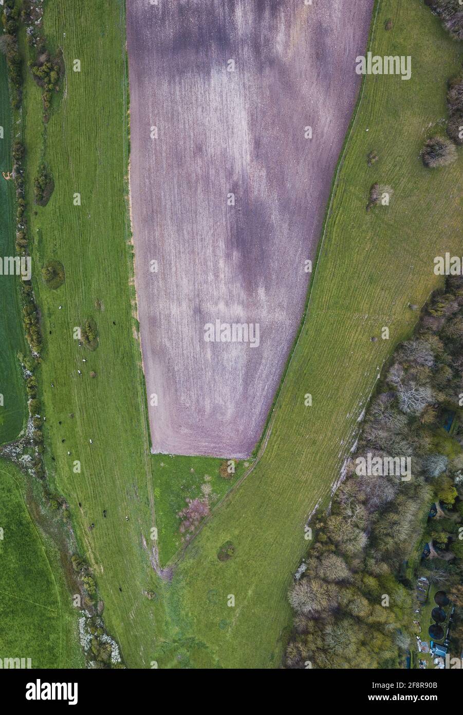 Aerial drone shot farm landscapes hi-res stock photography and images ...