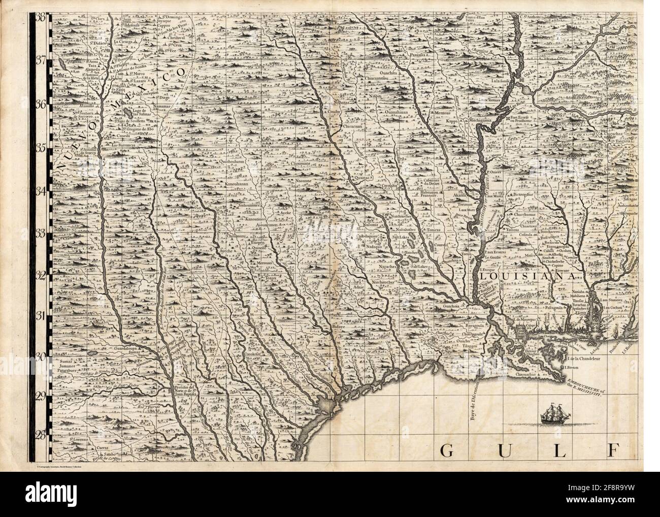 Illustration of the ancient vintage map, 18-19th century Stock Photo ...