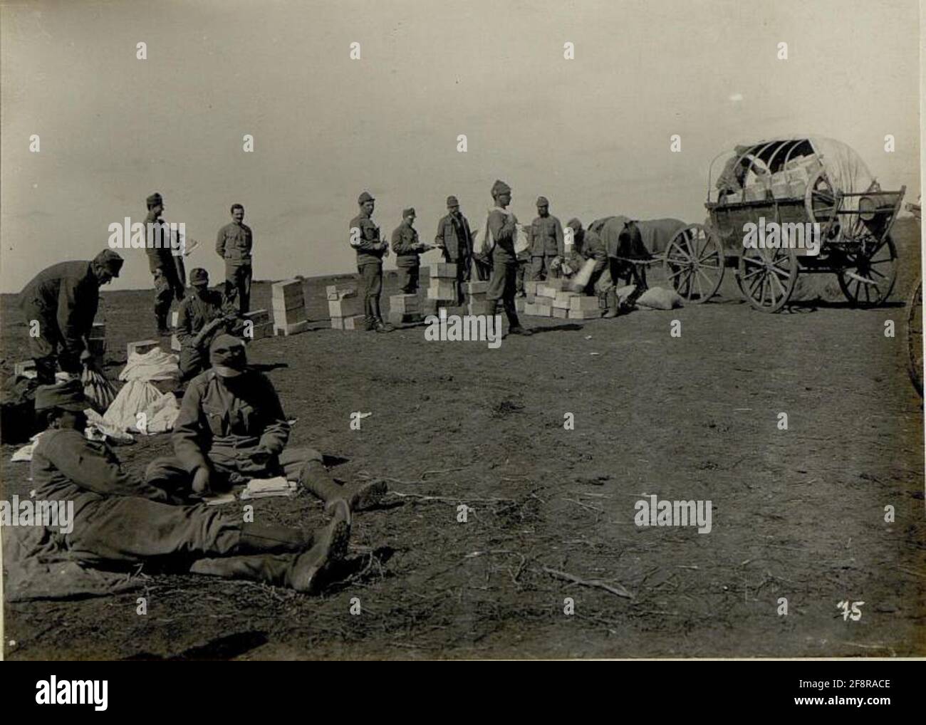 Postal transport to the front Stock Photo - Alamy