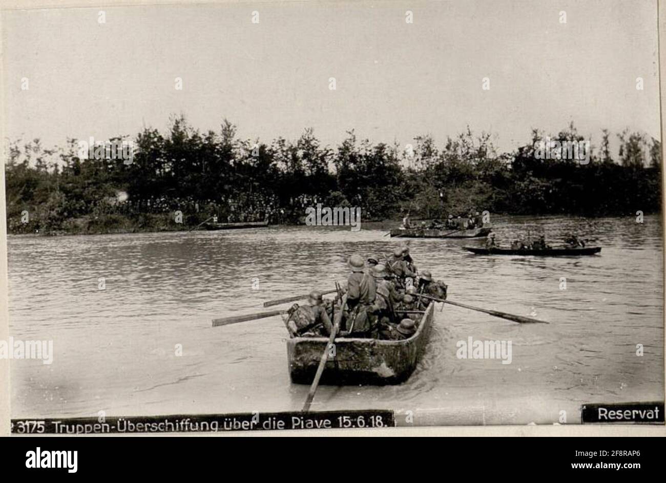 Troop surpose over the Piave 15.6.18. Reserve Stock Photo - Alamy
