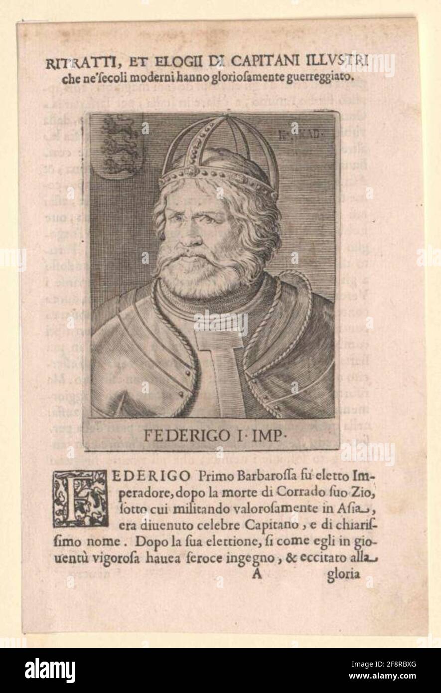 Friedrich I. Barbarossa, Roman-German Kaiser (1122-1190 Stock Photo - Alamy