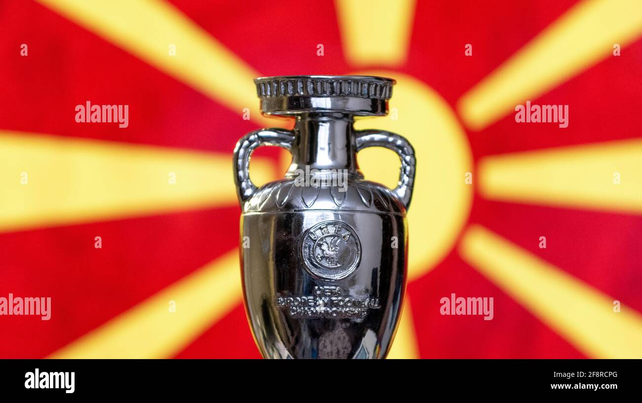 Flag macedonia football soccer hi-res stock photography and images - Alamy
