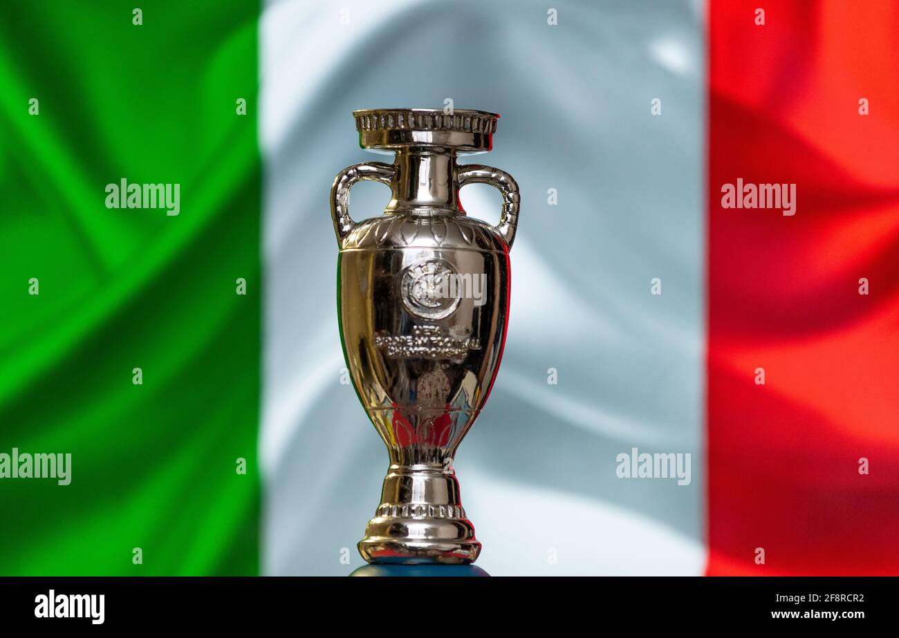 Uefa euro 2020 italy trophy hi-res stock photography and images - Alamy