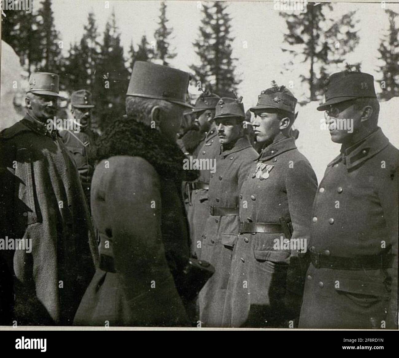 Inspecting the J. Regiment No.14.Schricht Excellence Conrad v.ötzendorf ...