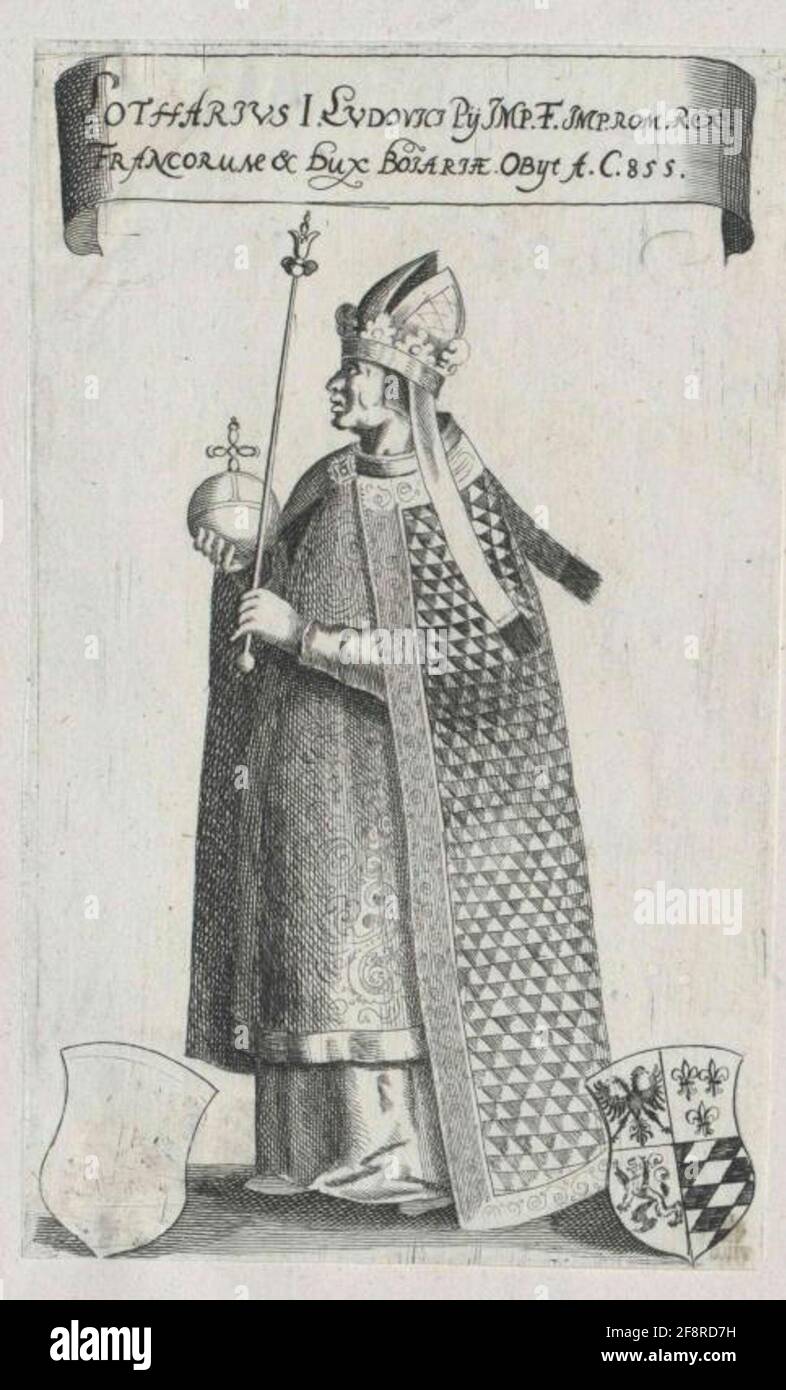 Lothar I., Roman Emperor Stock Photo - Alamy