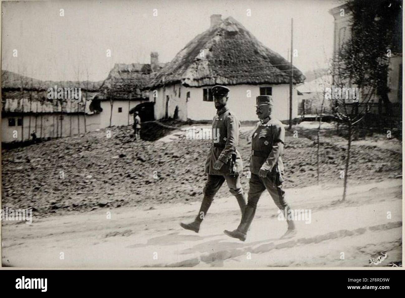 Inspection by his imperial Highness Prince Oskar von Preussen, Narajow ...
