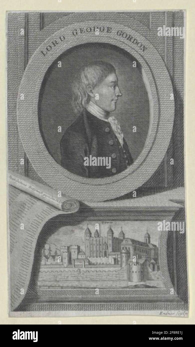 Gordon, George Lord Stock Photo - Alamy