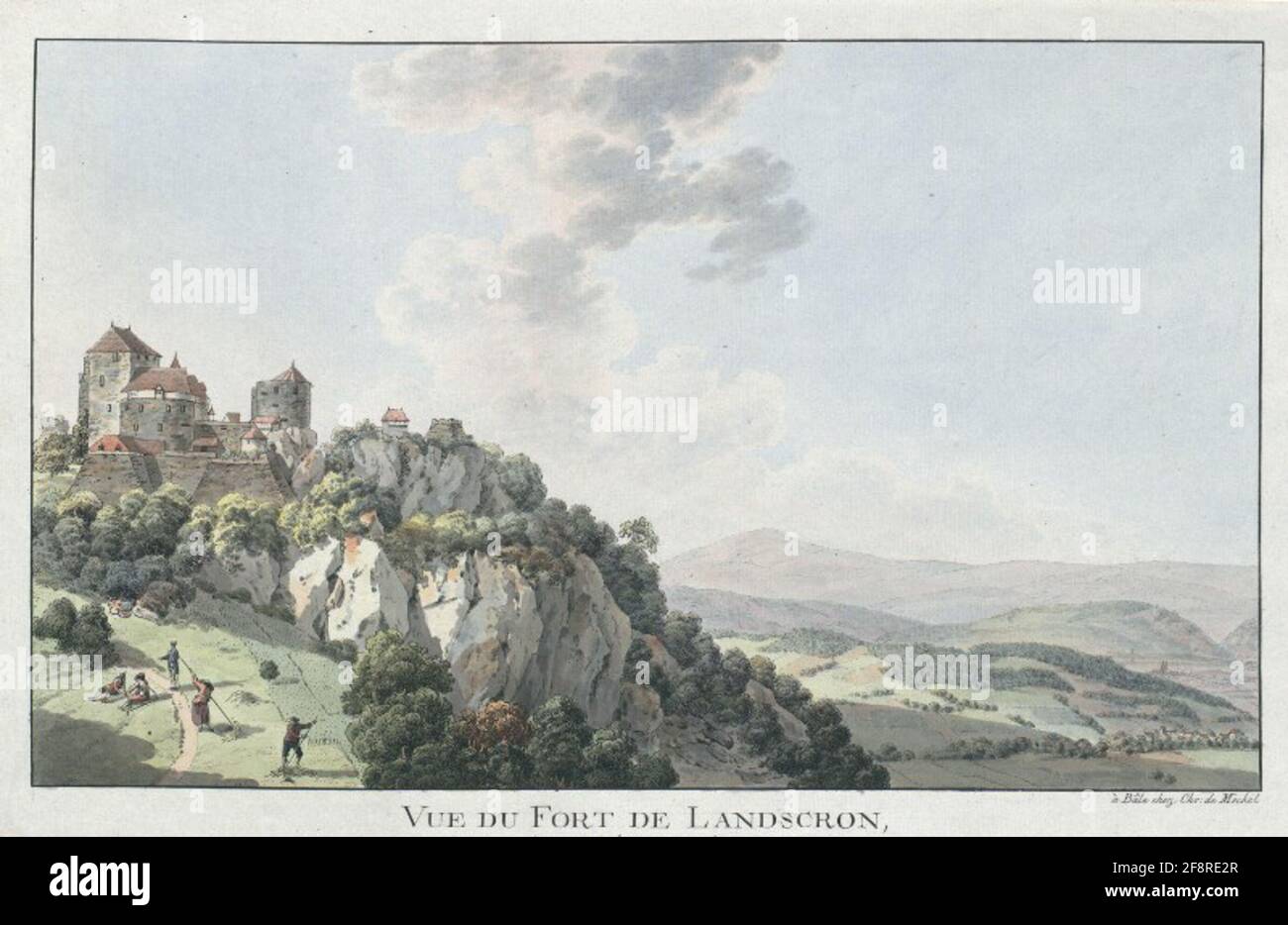 View of the fort of Landscron, in Upper Alsace Stock Photo - Alamy