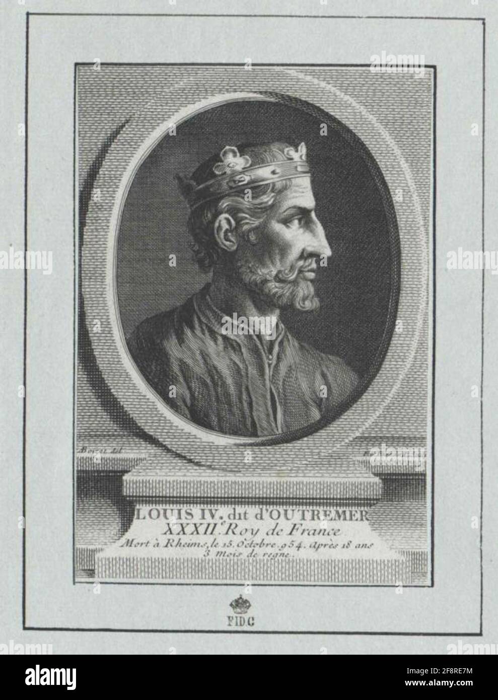 Ludwig IV., The overseas king of France Stock Photo - Alamy