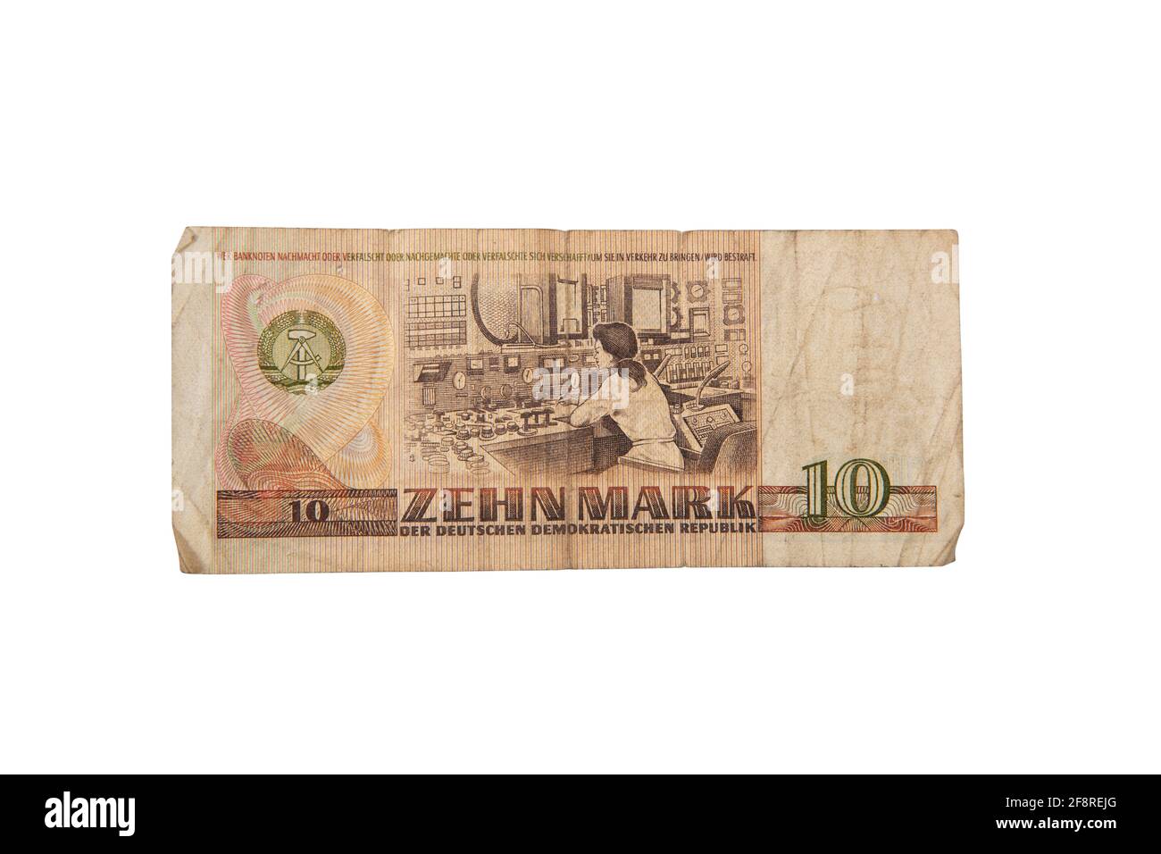 Geldscheine der DDR. Zehn Mark Schein Stock Photo - Alamy